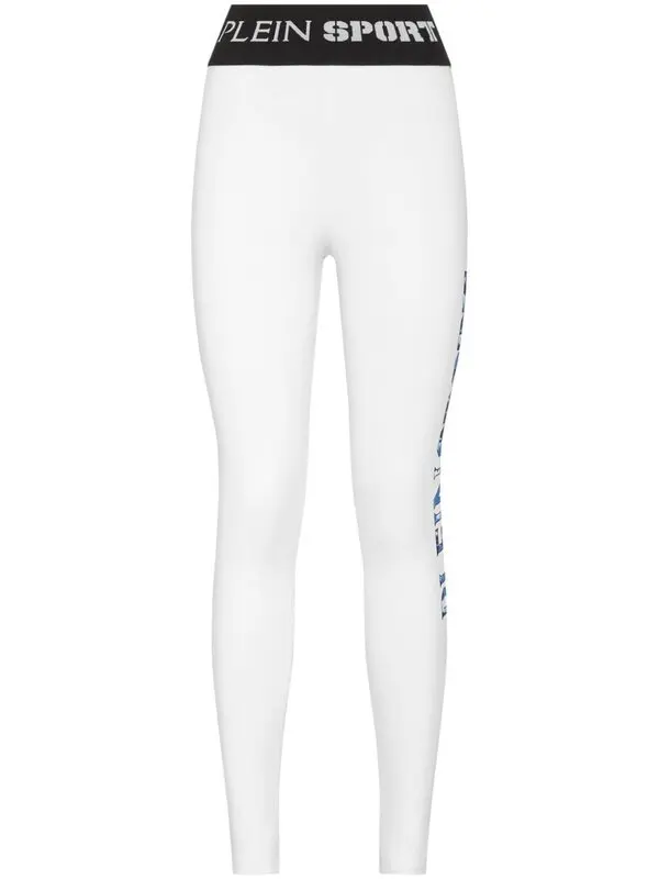 PLEIN SPORT Logo-print Performance Leggings