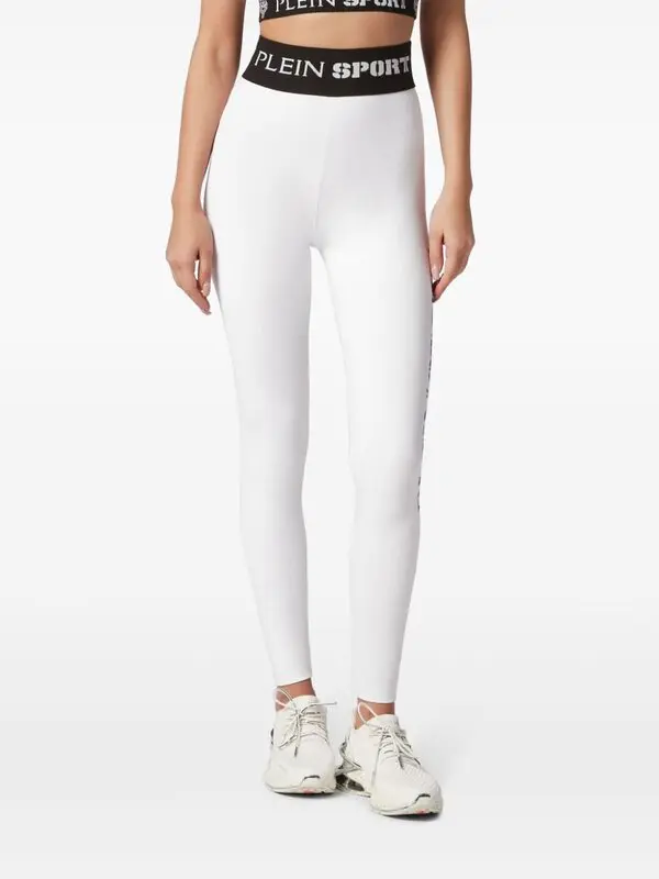 PLEIN SPORT Logo-print Performance Leggings