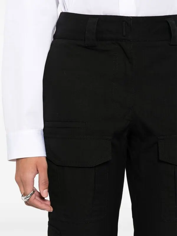 Givenchy Fine Check Pattern Cargo Trousers