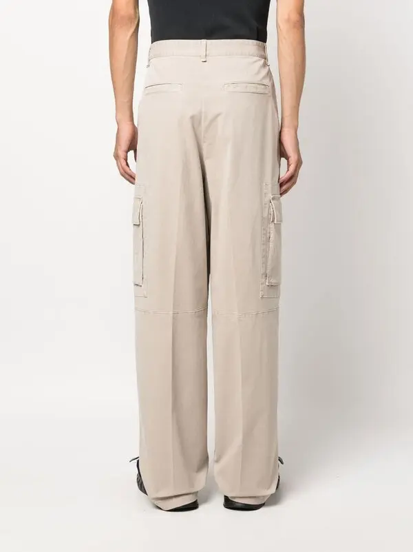 Fendi Logo-patch Wide-leg Trousers