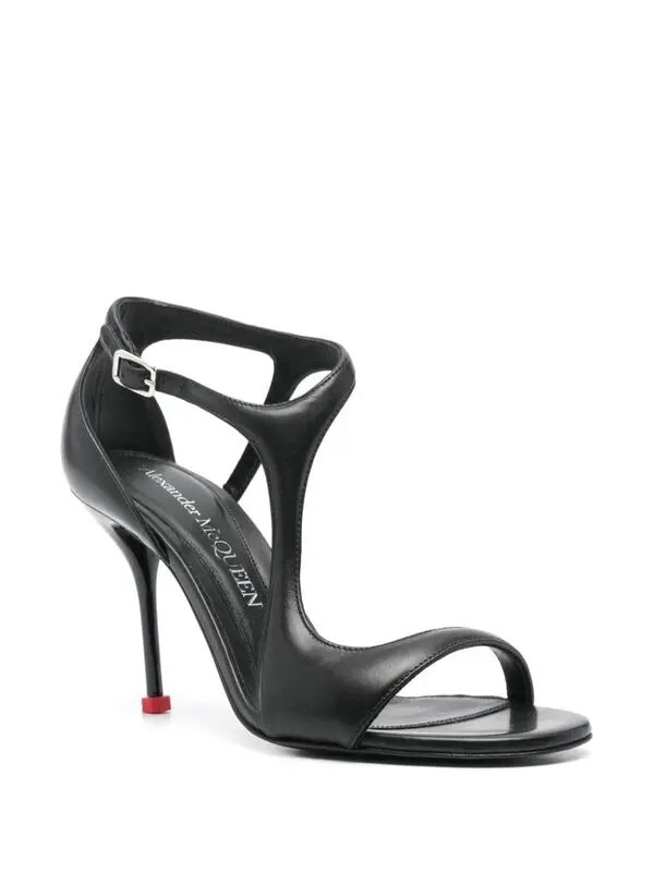 Alexander McQueen Harness 90mm Leather Sandals
