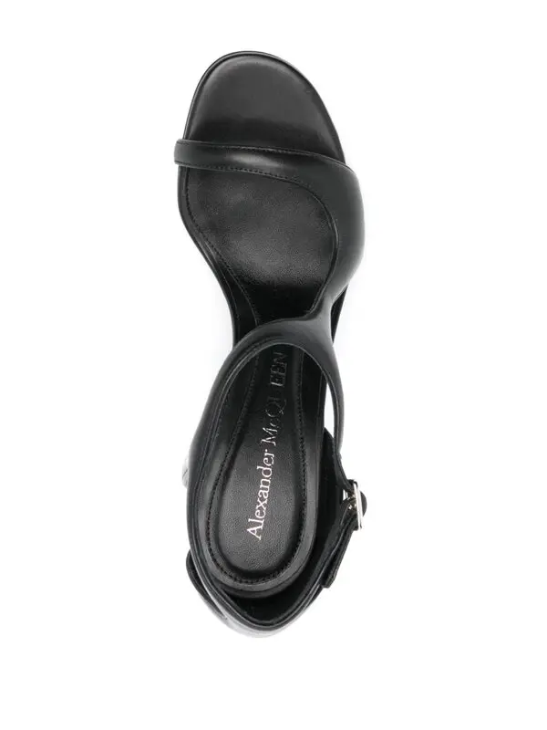 Alexander McQueen Harness 90mm Leather Sandals