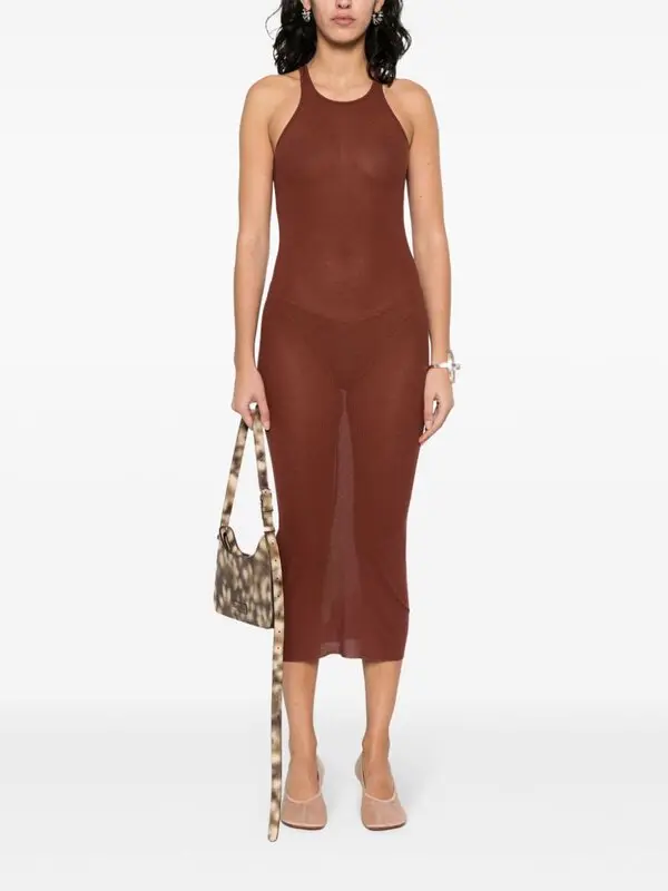 Rick Owens Sleeveless Ribbed Dress
