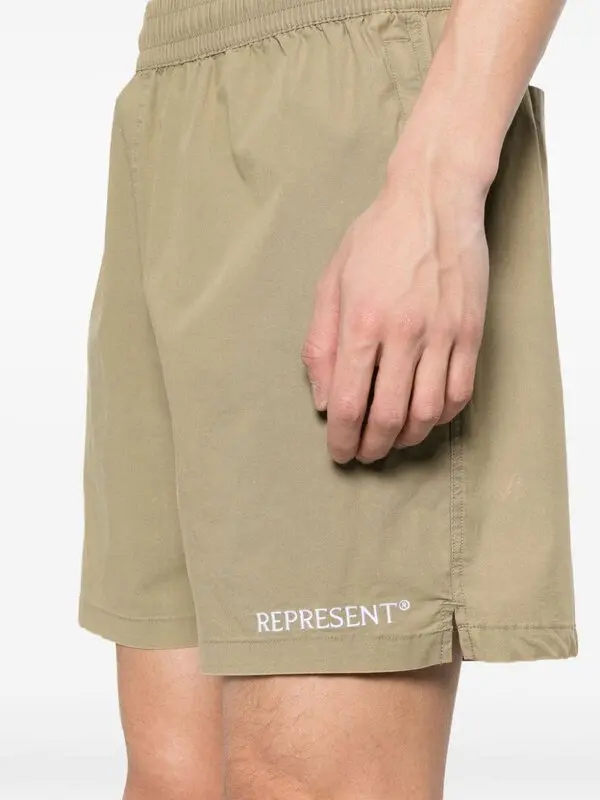 REPRESENT Embroidered-logo Track Shorts