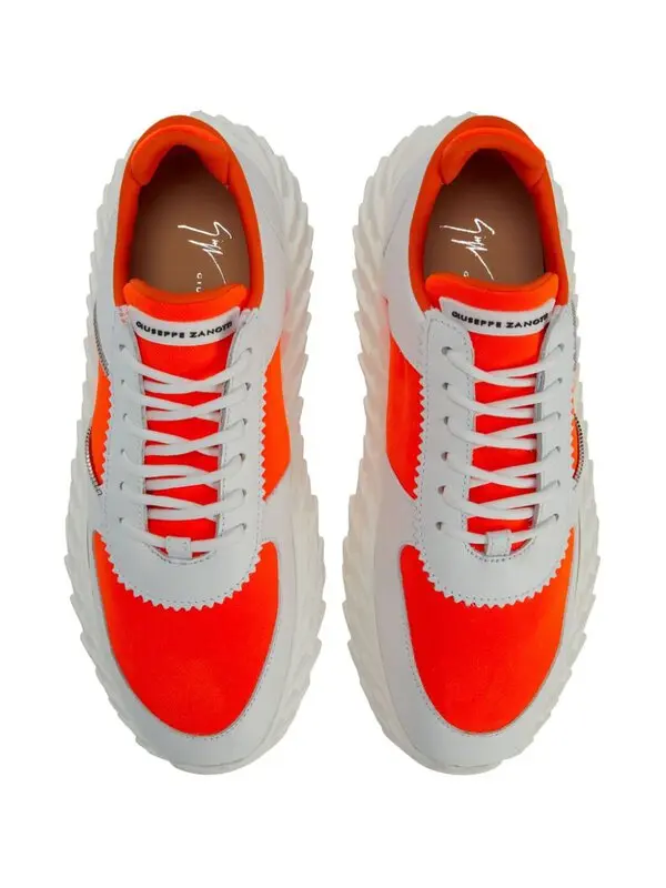 GIUSEPPE ZANOTTI Urchin Panelled Sneakers - White