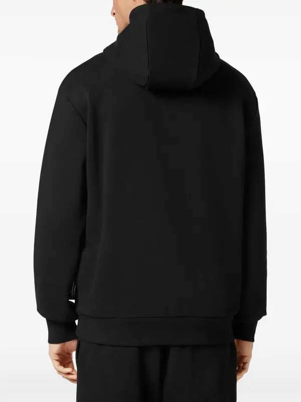 PLEIN SPORT Carbon Tiger Cotton-blend Hoodie - Black