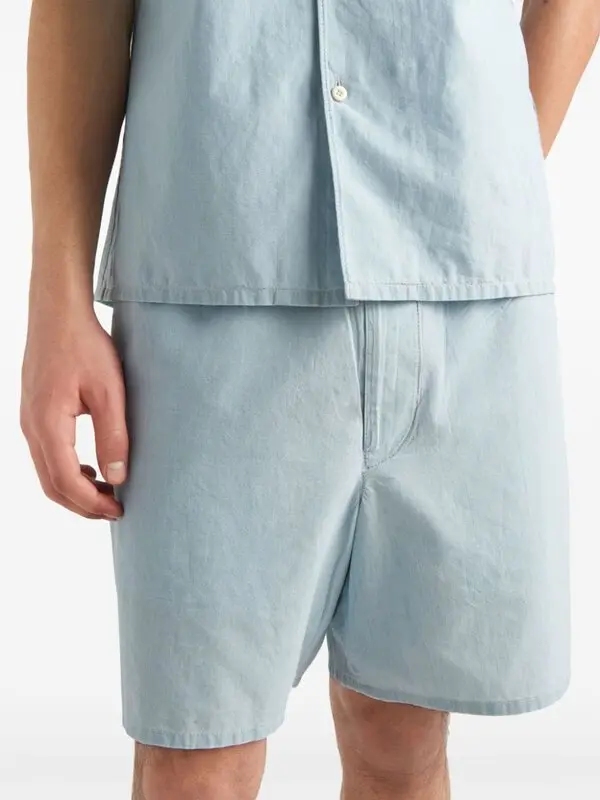 Prada Triangle-patch Elasticated-waist Shorts
