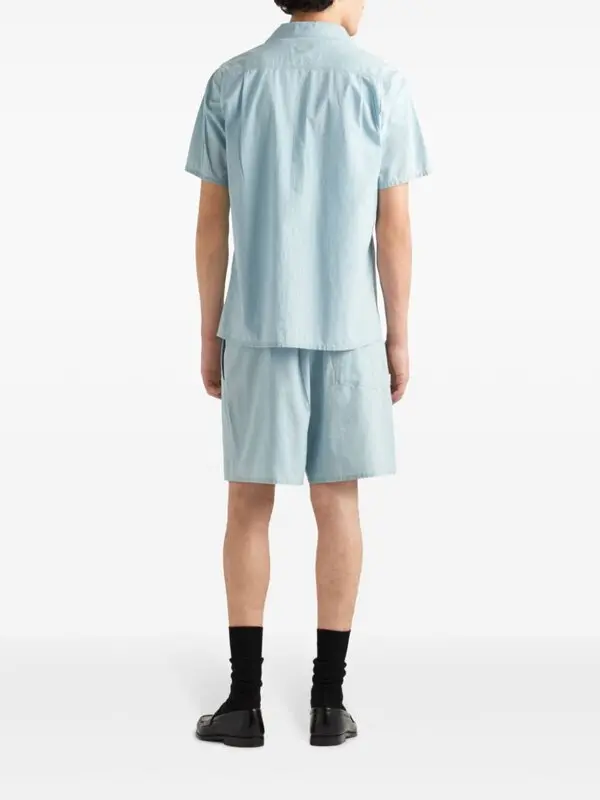Prada Triangle-patch Elasticated-waist Shorts