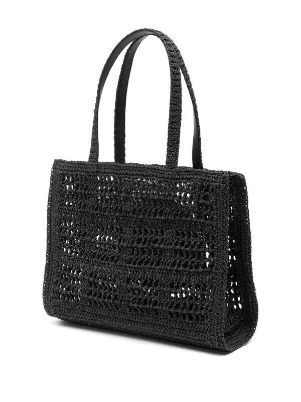 Tory Burch Small Ella Crochet Tote Bag - Black