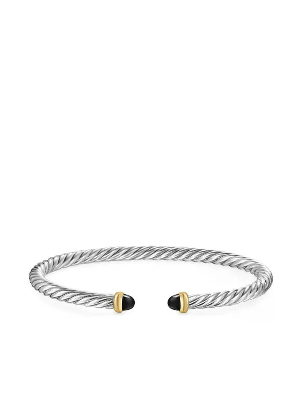David Yurman 14kt Yellow Gold And Sterling Flex Bracelet