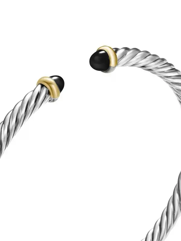 David Yurman 14kt Yellow Gold And Sterling Flex Bracelet