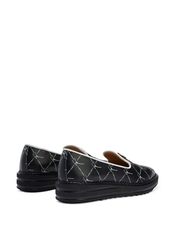 GIUSEPPE ZANOTTI Tim Logo-lettering Loafers