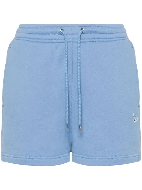 Maison Kitsuné Fox-patch Track Shorts - Blue
