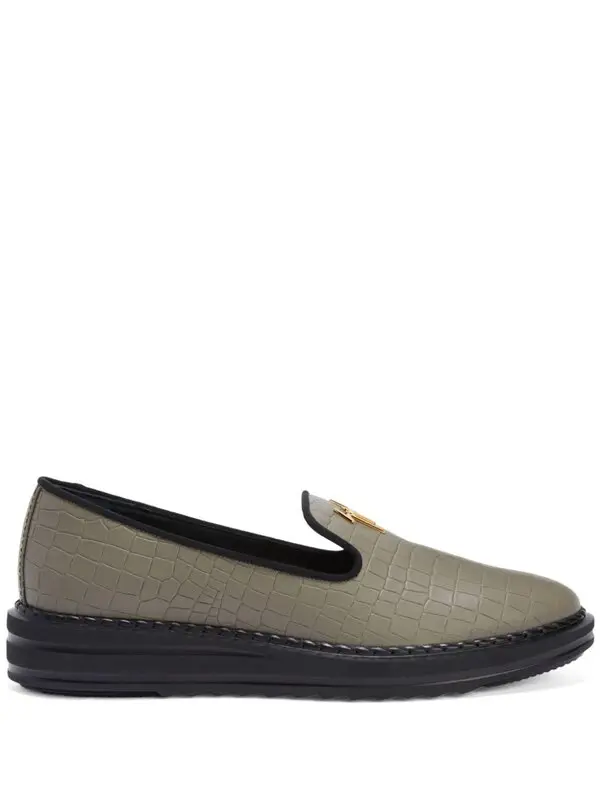 GIUSEPPE ZANOTTI Tim Loafers - Grey