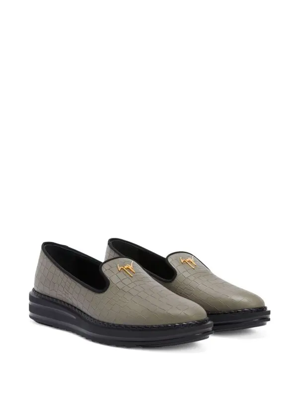 GIUSEPPE ZANOTTI Tim Loafers - Grey