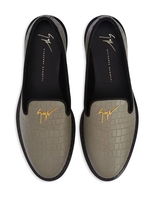 GIUSEPPE ZANOTTI Tim Loafers - Grey