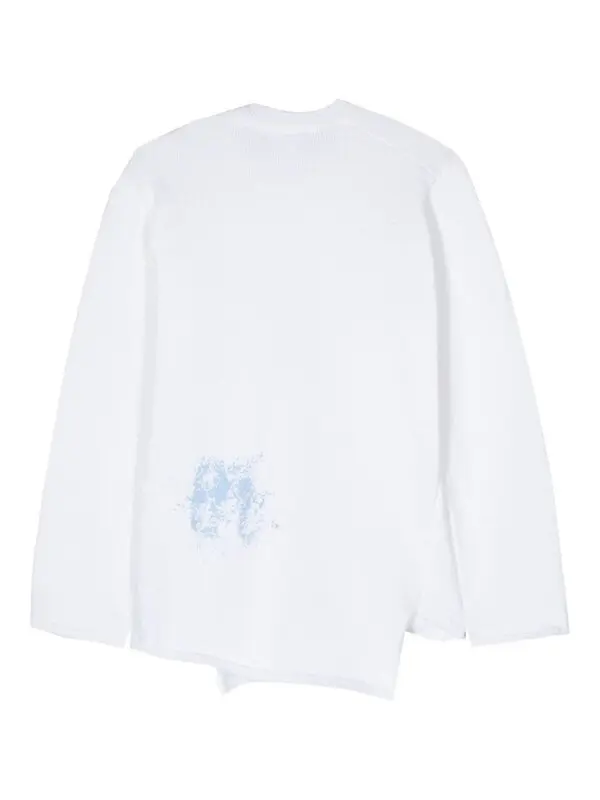 Comme Des Garçons Spray-paint-effect Jumper