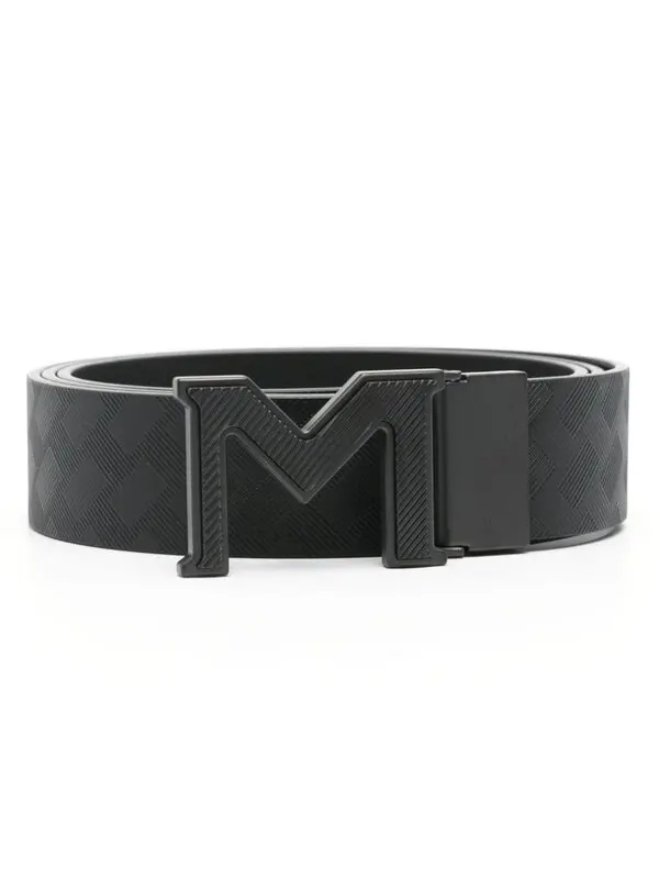 Montblanc M Buckle Extreme 3.0 Leather Belt - Black