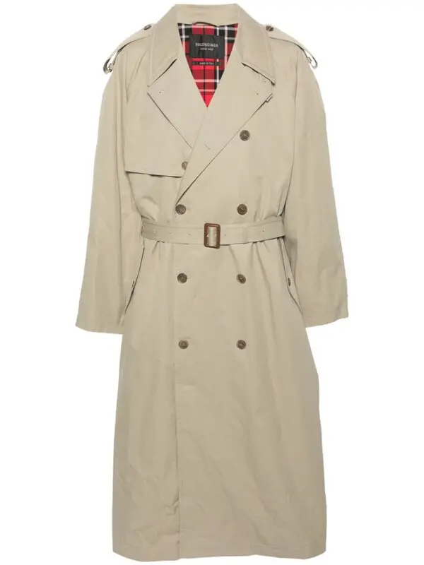 Balenciaga Belted Maxi Trench Coat