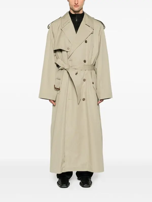 Balenciaga Belted Maxi Trench Coat