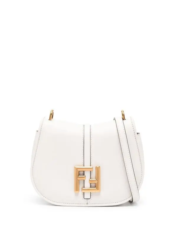 Fendi Small C’mon Leather Shoulder Bag - White