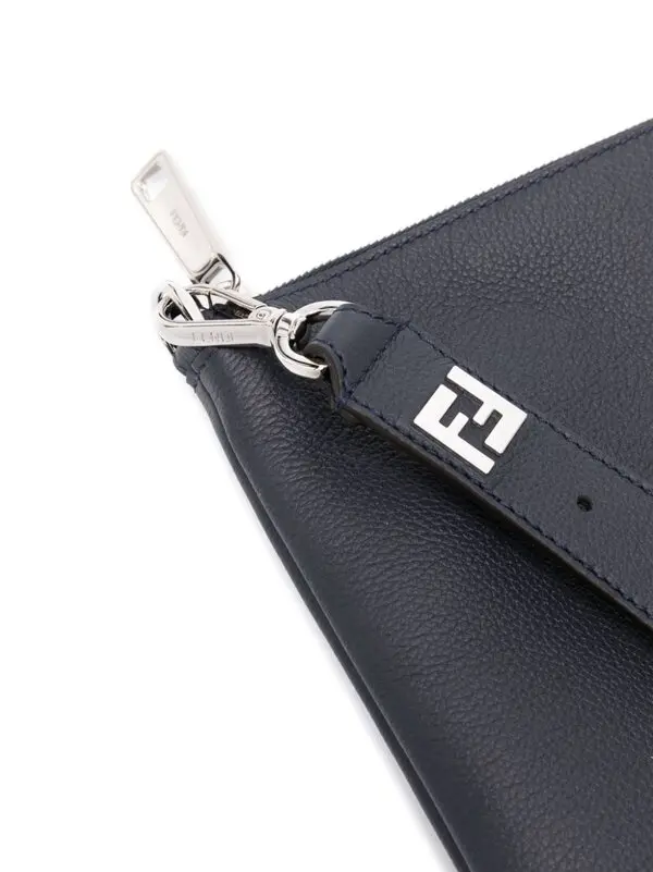 Fendi Leather Shoulder Bag - Blue