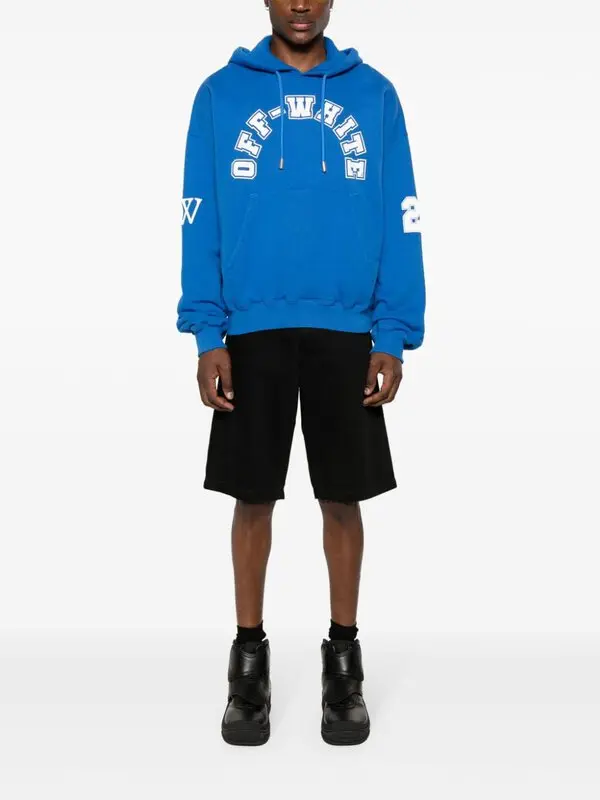 Off-White Football Logo-print Hoodie
