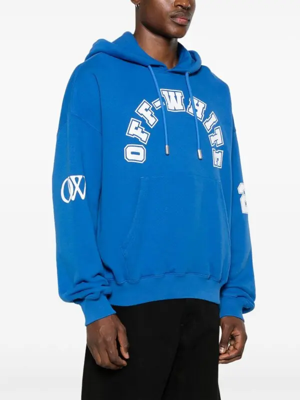 Off-White Football Logo-print Hoodie