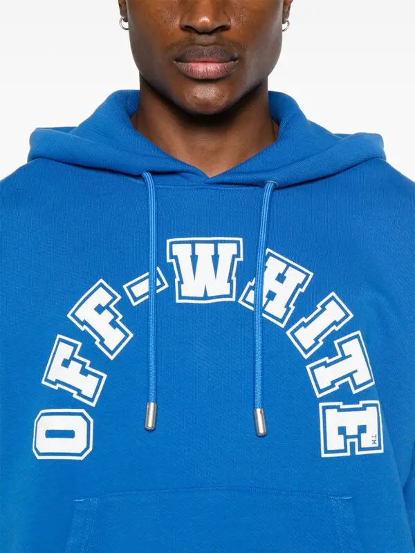 Off-White Football Logo-print Hoodie