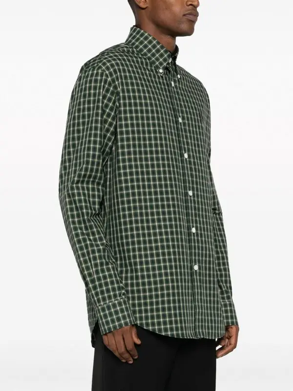 Givenchy 4g Motif-embroidered Checked Shirt