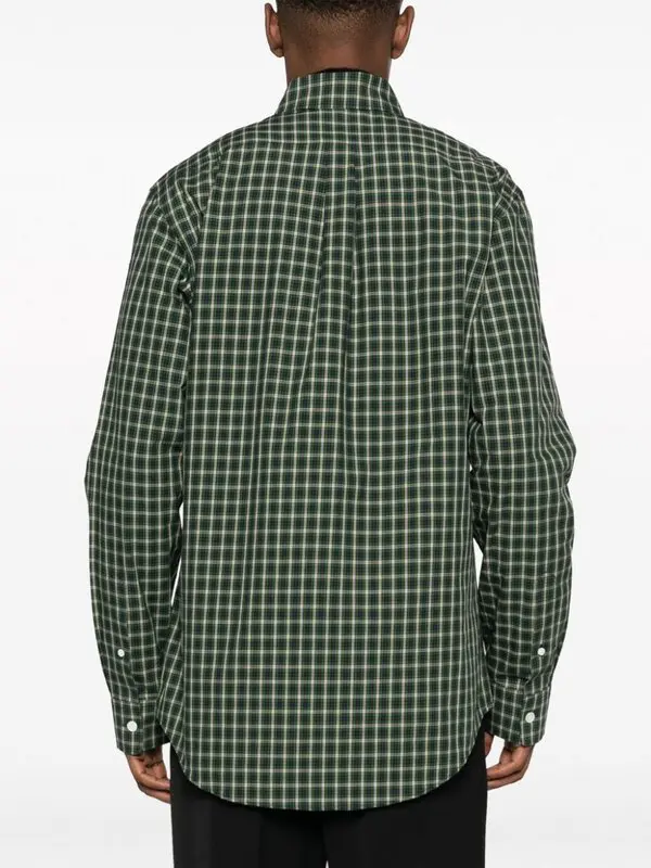 Givenchy 4g Motif-embroidered Checked Shirt