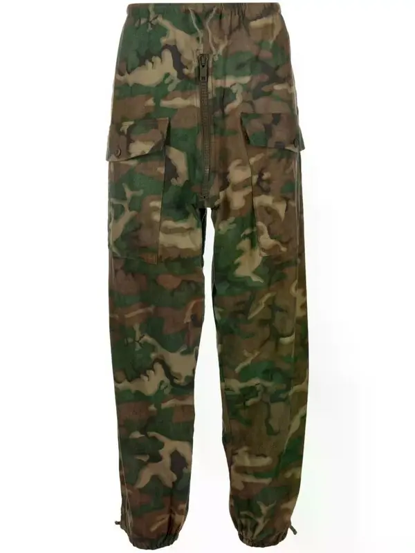 Givenchy Camouflage-print Cargo Trousers - Green