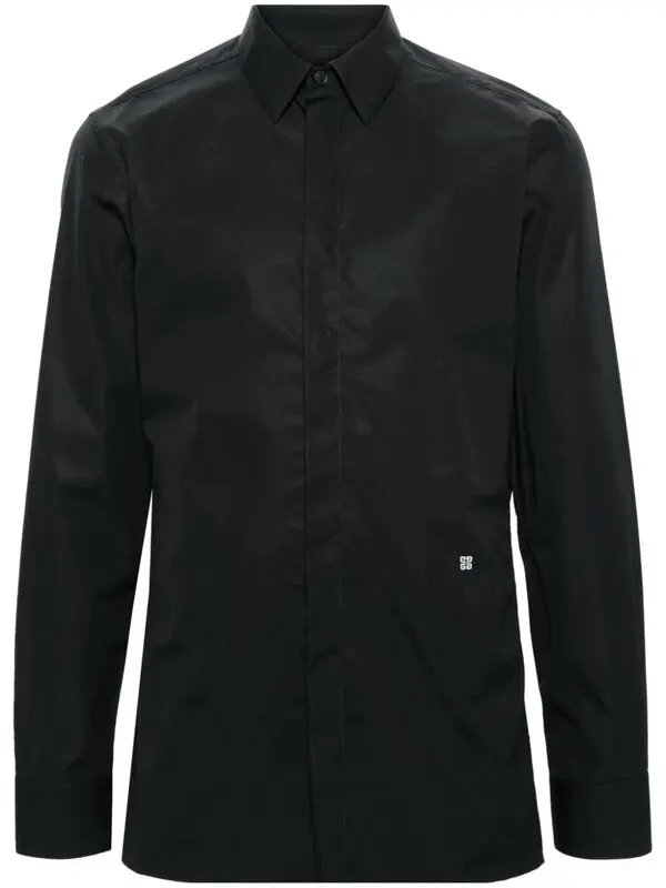 Givenchy Logo-embroidered Cotton Shirt
