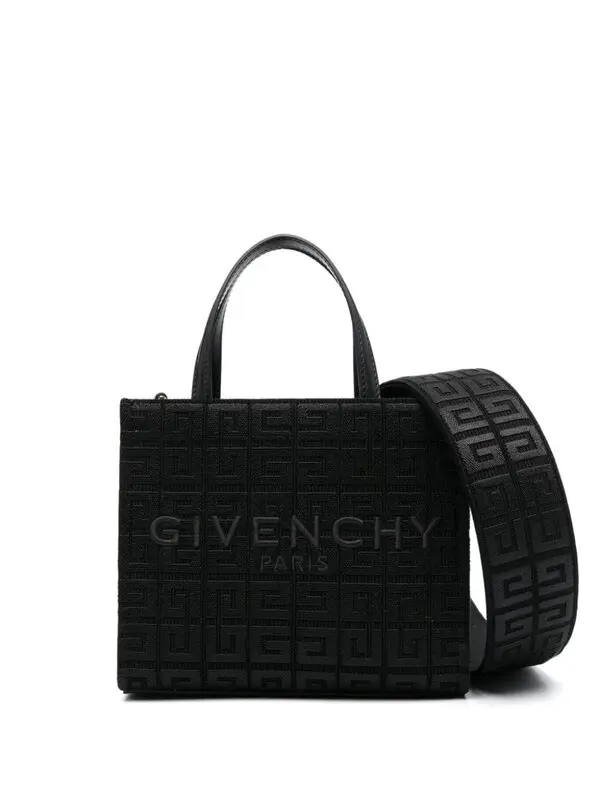 Givenchy Mini 4g-embroidered Tote Bag - Black