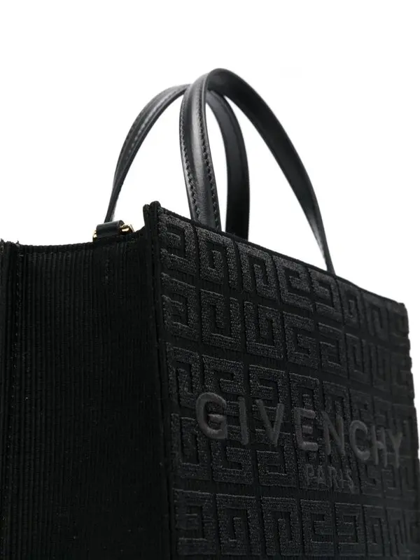 Givenchy Mini 4g-embroidered Tote Bag - Black