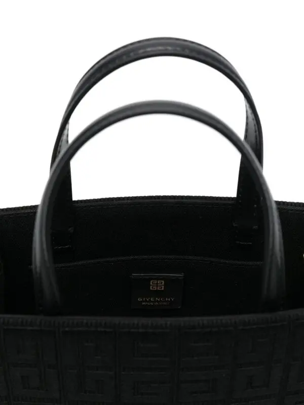 Givenchy Mini 4g-embroidered Tote Bag - Black