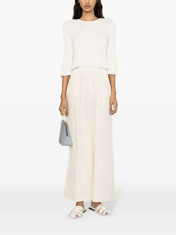 Loulou De Saison Ammi Ribbed Knit Top - Neutrals