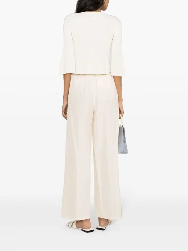 Loulou De Saison Ammi Ribbed Knit Top - Neutrals
