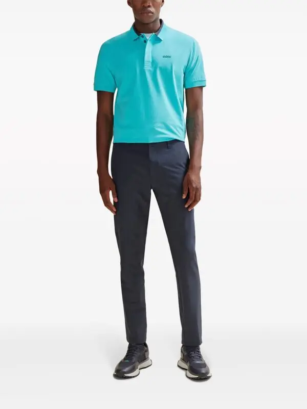 BOSS Logo-emed Polo Shirt - Blue
