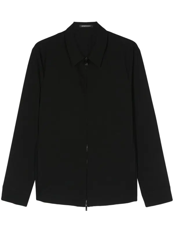 Emporio Armani Waffle-effect Zip-up Jacket