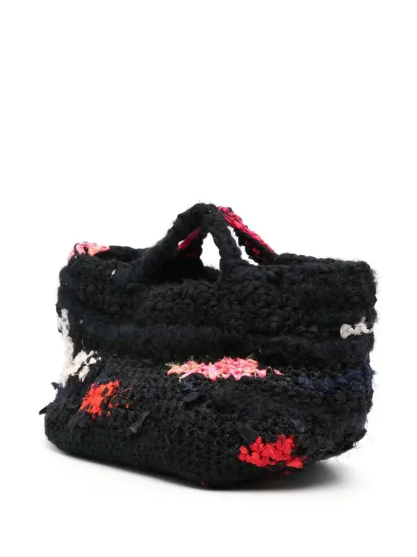 Daniela Gregis Crochet Tote Bag In Black - 15% Off | Editorialist