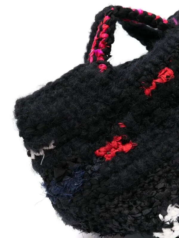 Daniela Gregis Crochet Tote Bag In Black - 15% Off | Editorialist