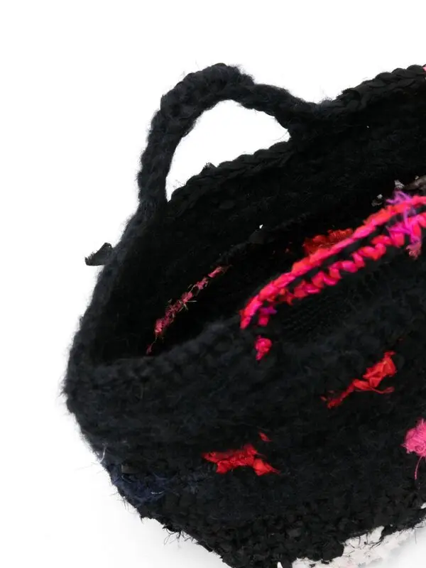 Daniela Gregis Crochet Tote Bag In Black - 15% Off | Editorialist