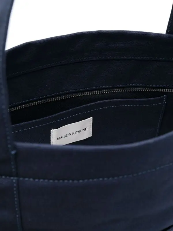 Maison Kitsuné Large Fox Head Cotton Tote
