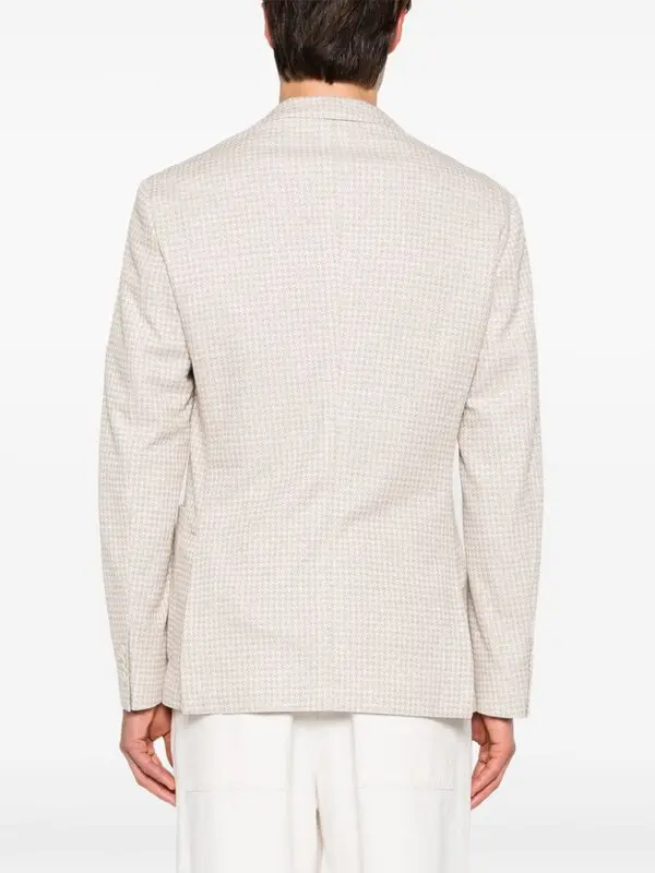 BOSS Houndstooth Single-breasted Blazer