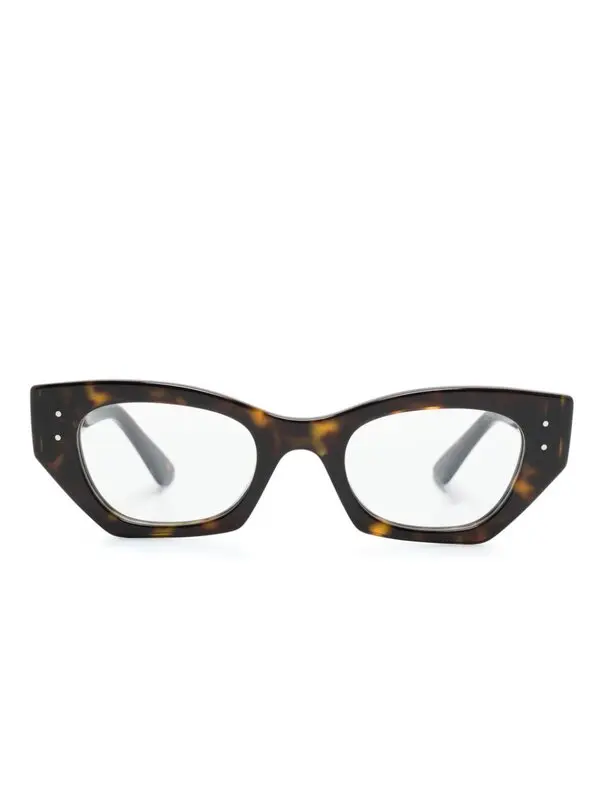Ray-ban Zena Geometric-frame Glasses - Brown