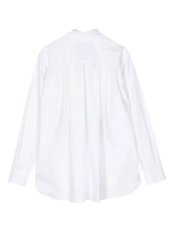 FUMITO GANRYU Long-sleeve Cotton-blend Shirt