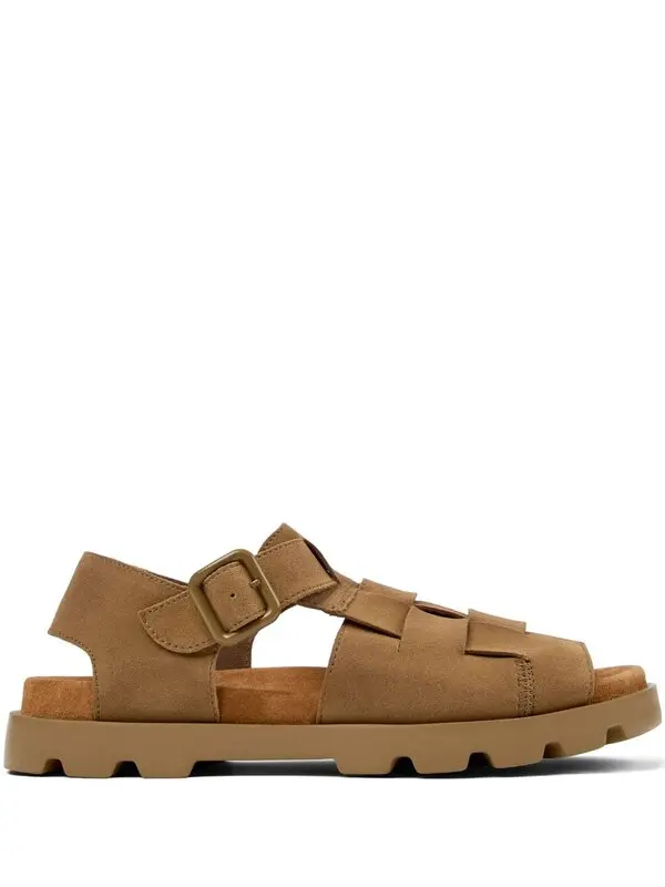 Camper Brutus Buckled Suede Sandals