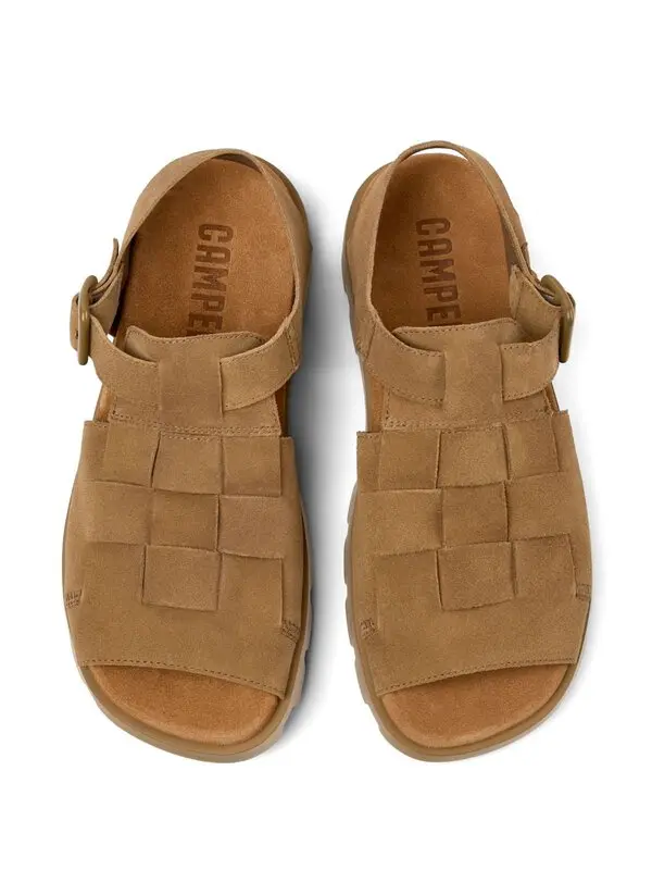 Camper Brutus Buckled Suede Sandals