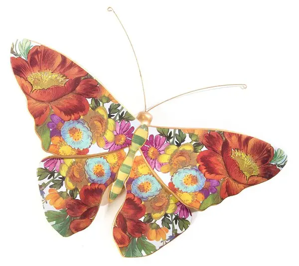 MACKENZIE-CHILDS Flower Market Butterfly Wall D Ecor - One-color